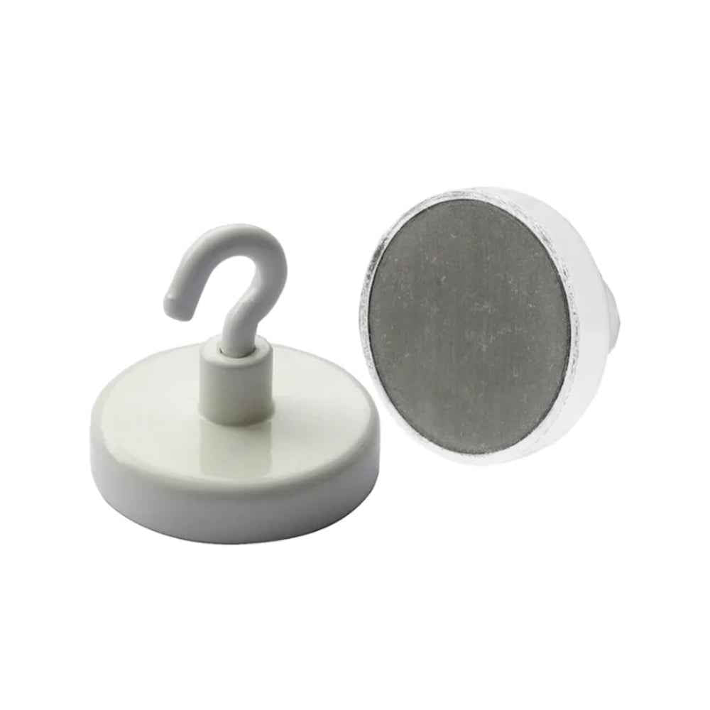 Ferrite Hook Magnets | White Painted – Eclipse Magnetics – Eclipse ...