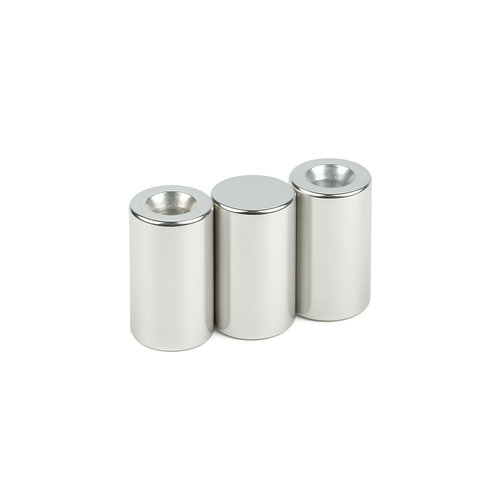 Neodymium Shallow Pot Magnets | Internal Thread – Eclipse Magnetics ...
